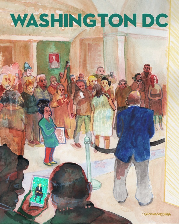 President Obama at the National Portrait Gallery [#101] - DC postcards ...